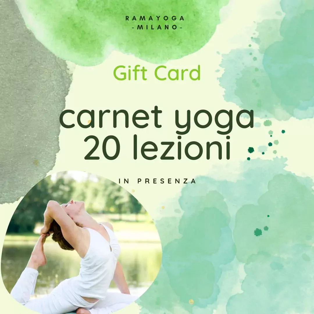 Gift Card CARNET 20 LEZIONI DI YOGA - RAMAYOGA